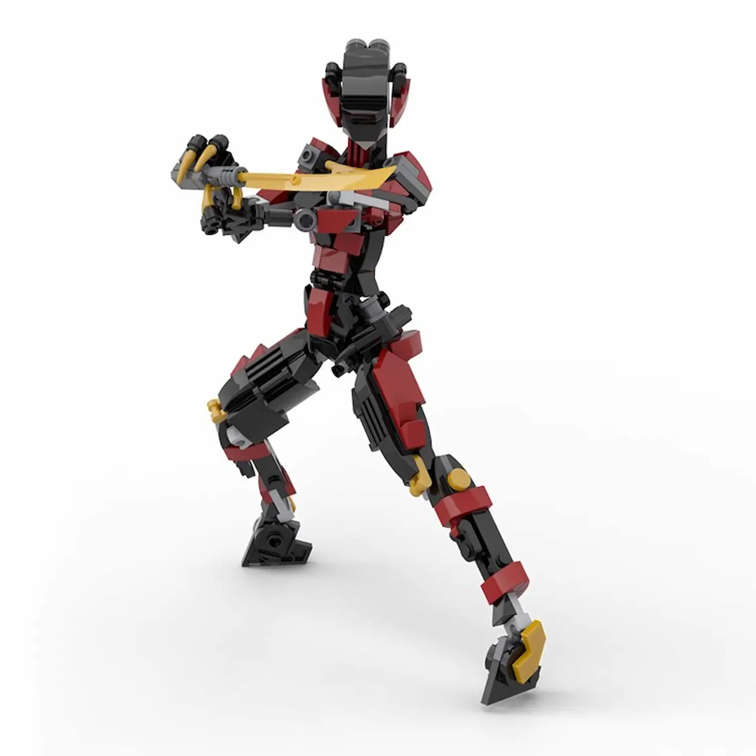 MOC – Ninja Mech Girl(LEGO Alternative Bricks)