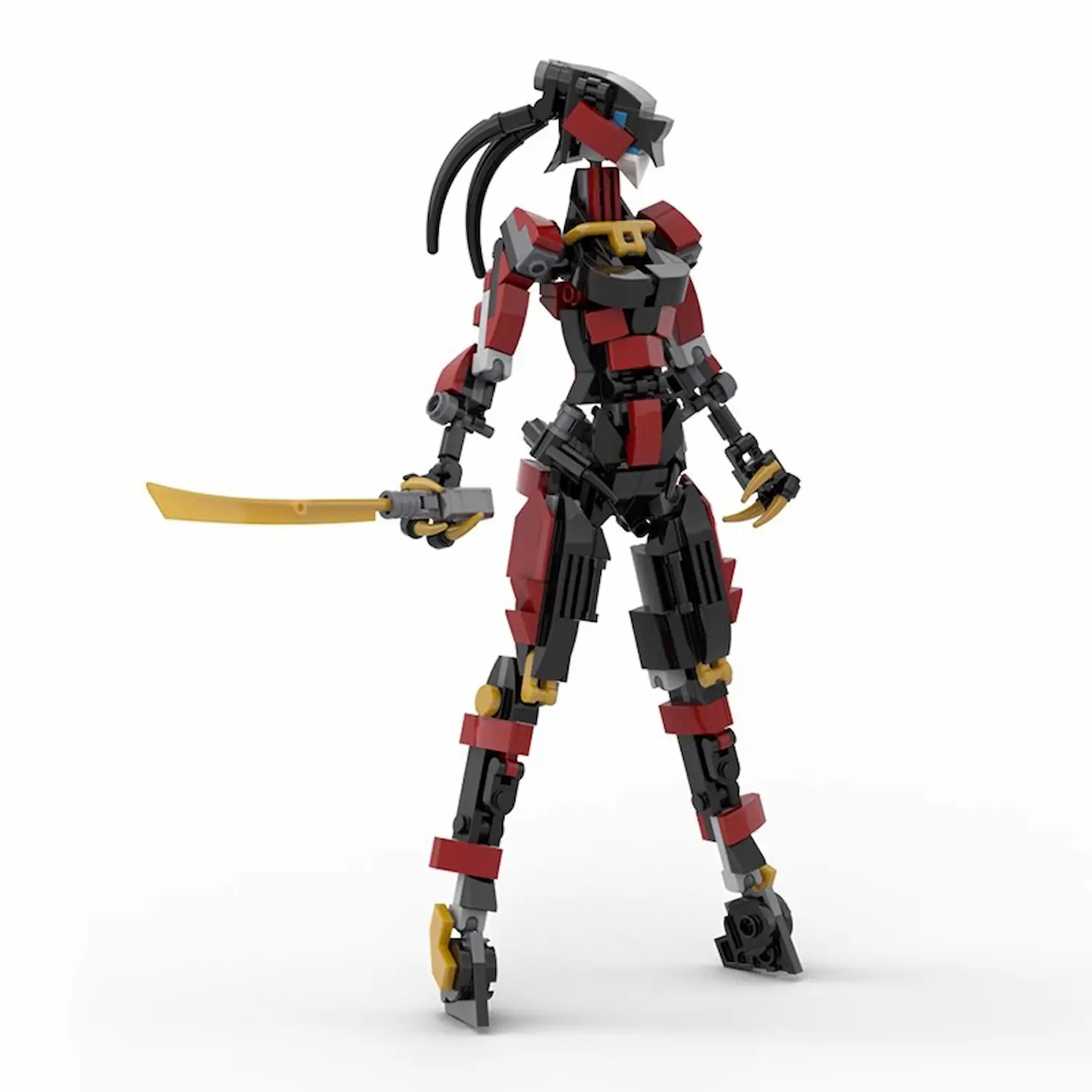 MOC – Ninja Mech Girl(LEGO Alternative Bricks)