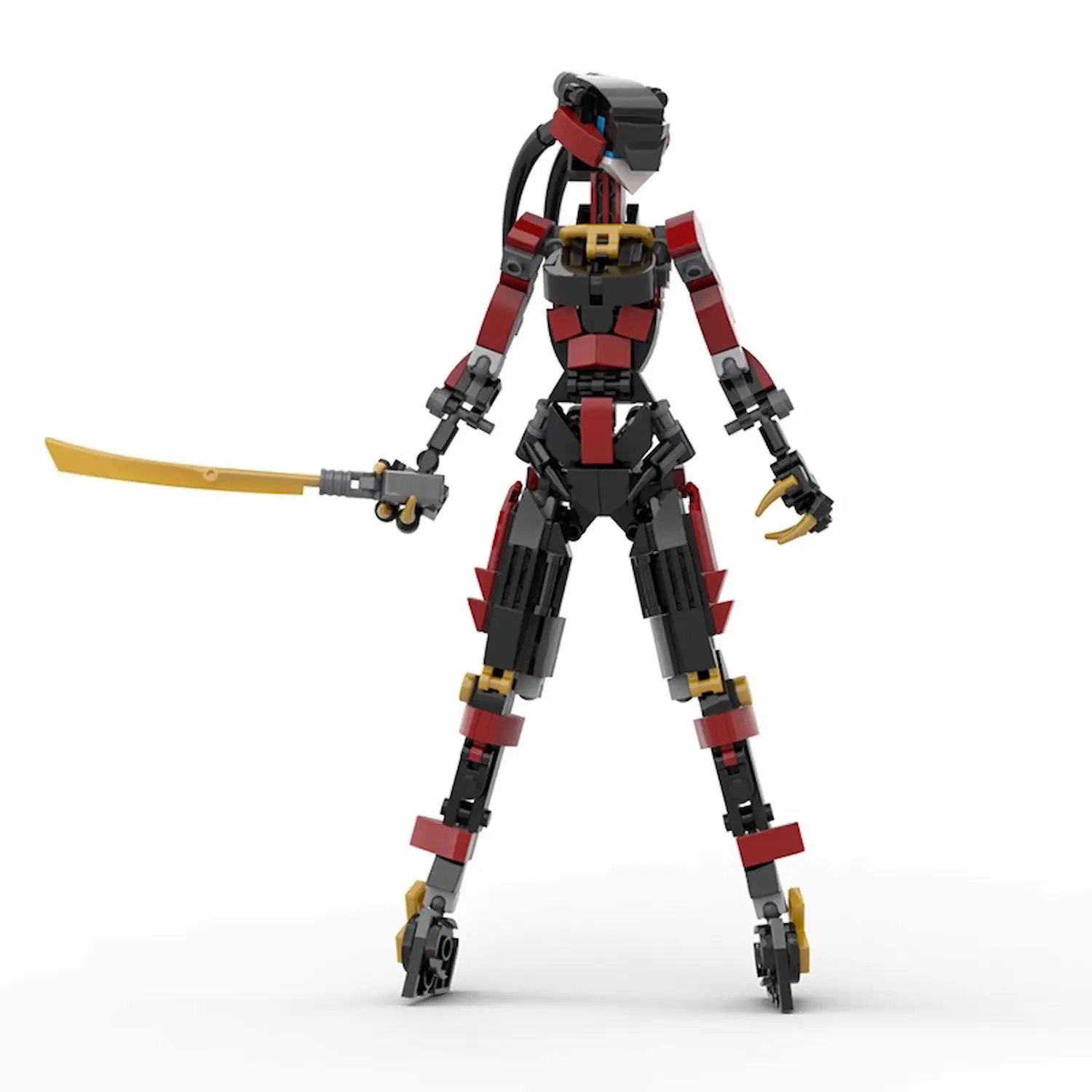 MOC – Ninja Mech Girl(LEGO Alternative Bricks)