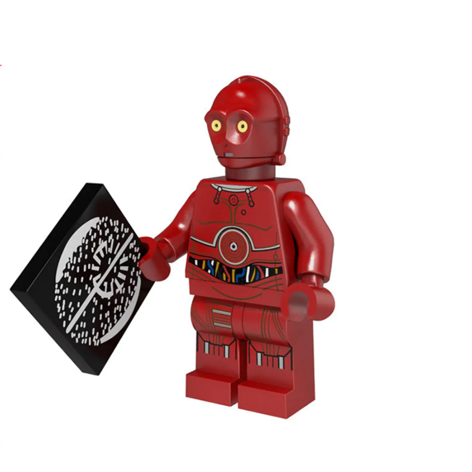 Minifigure – Red Protocol Droid (LEGO Alternative)