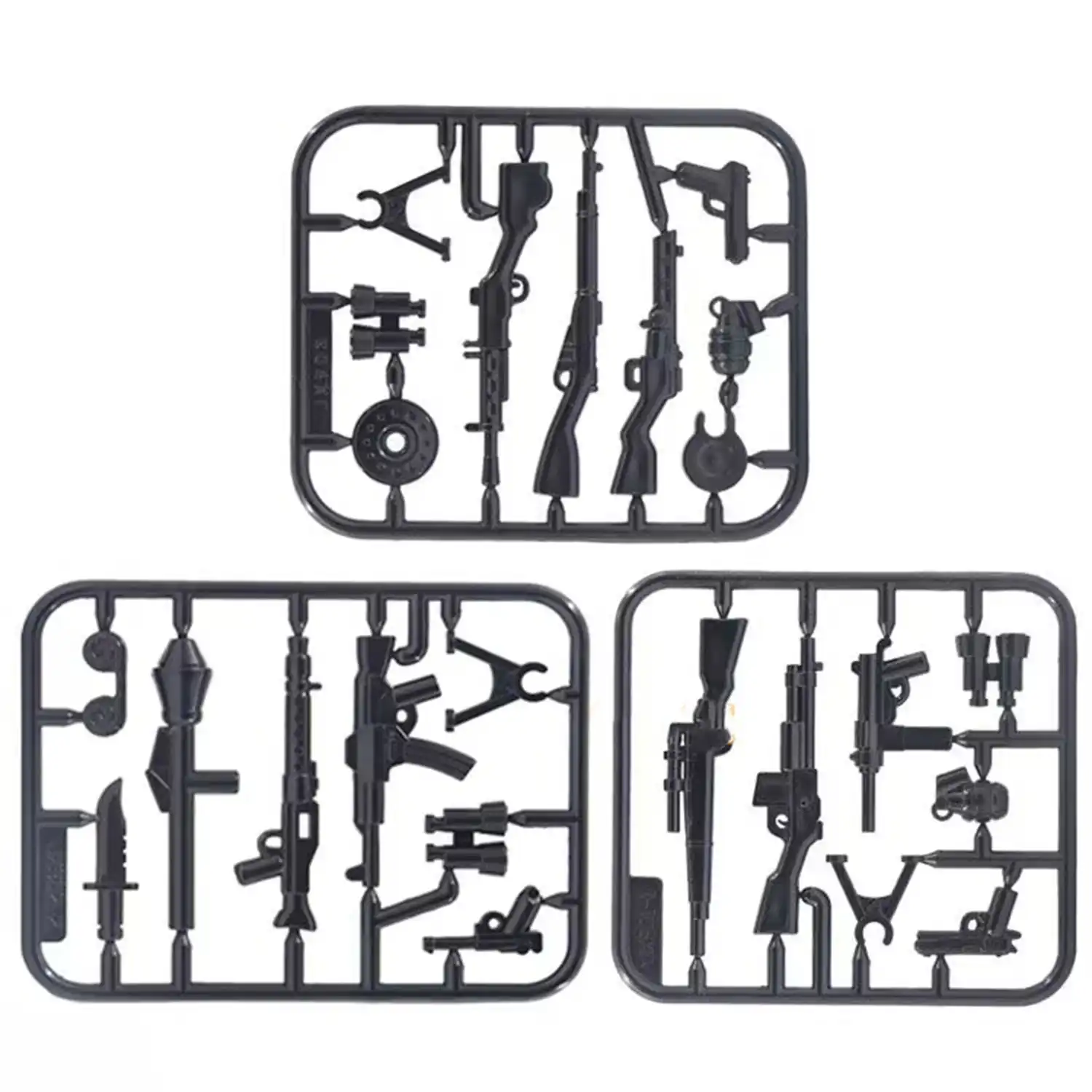 Custom Piece Miniature – unassembled weapons – 3D Print for LEGO minifigure