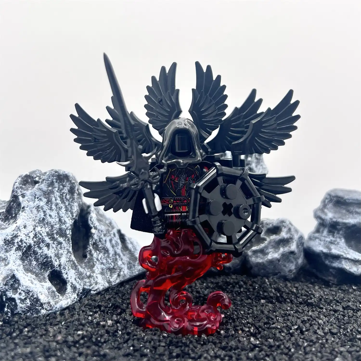 Minifigure – Eight Winged Abyss War God Demon with sword (LEGO Alternative)
