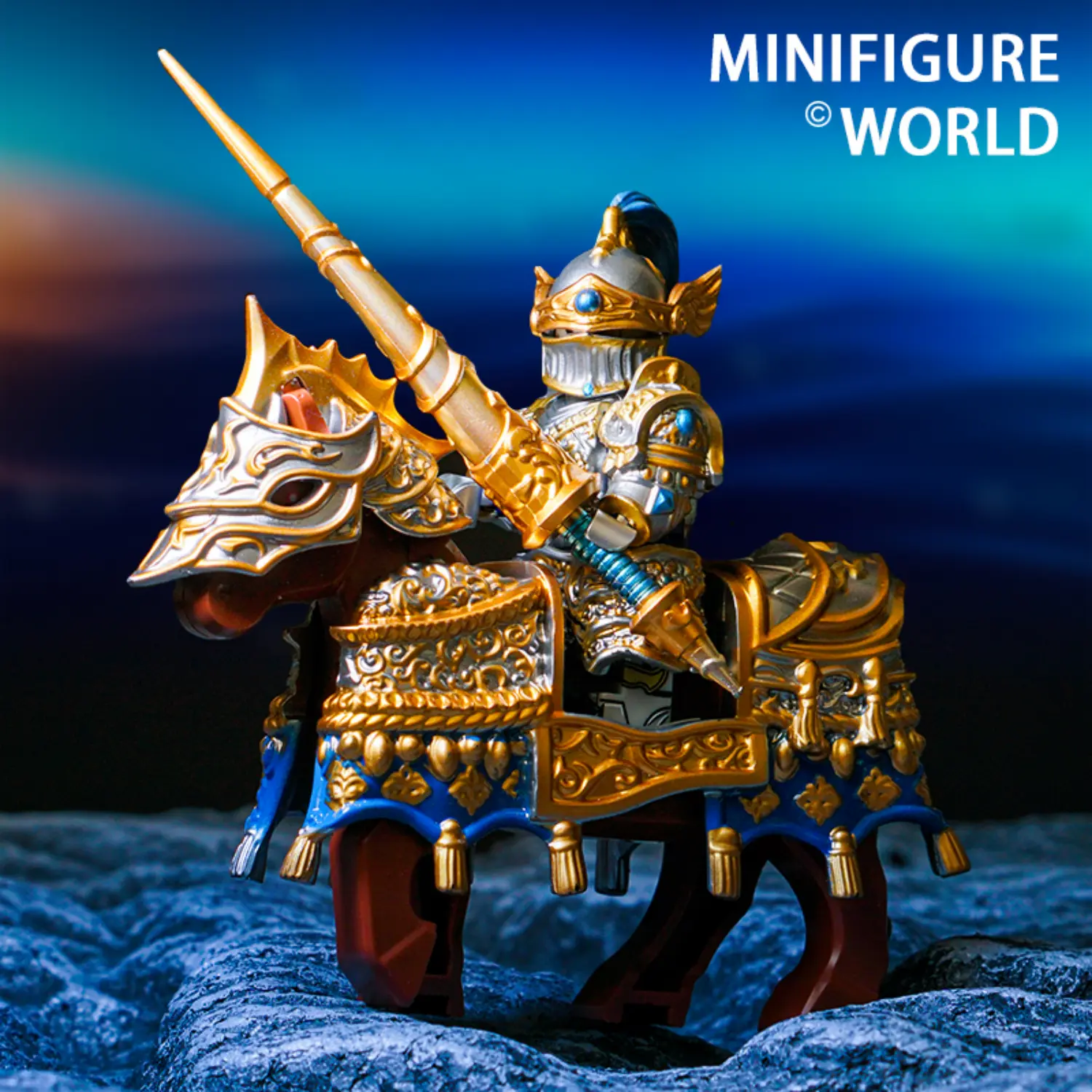 Minifigure – Knight of the Round Table Lancelot and warhorse (LEGO ...