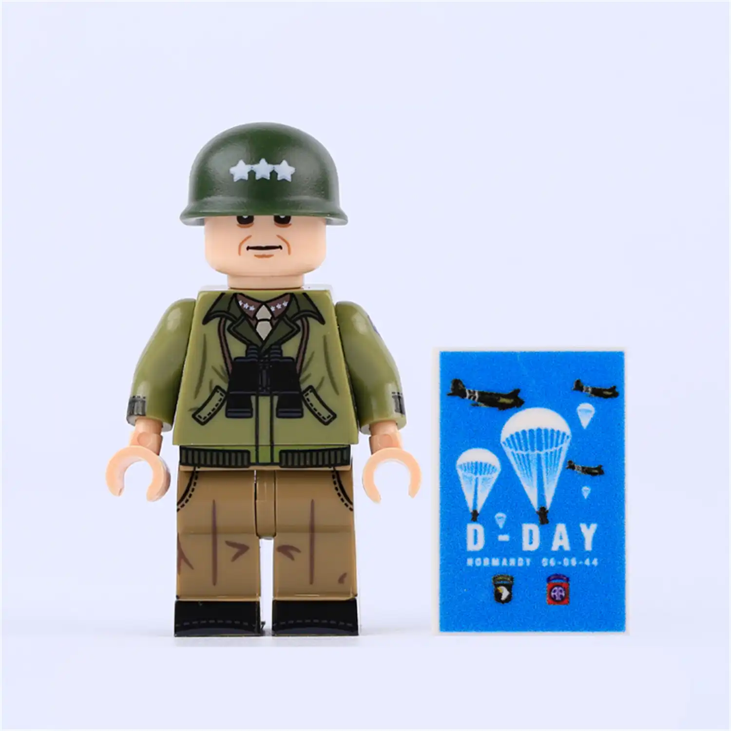 Minifigure – US Army Lieutenant General Omar Bradley (LEGO Alternative)