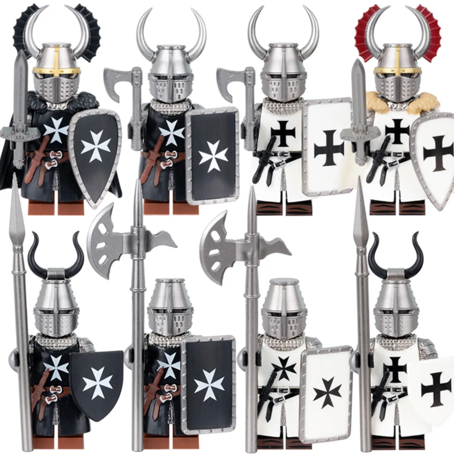 Minifigure – medieval knights (LEGO Alternative)