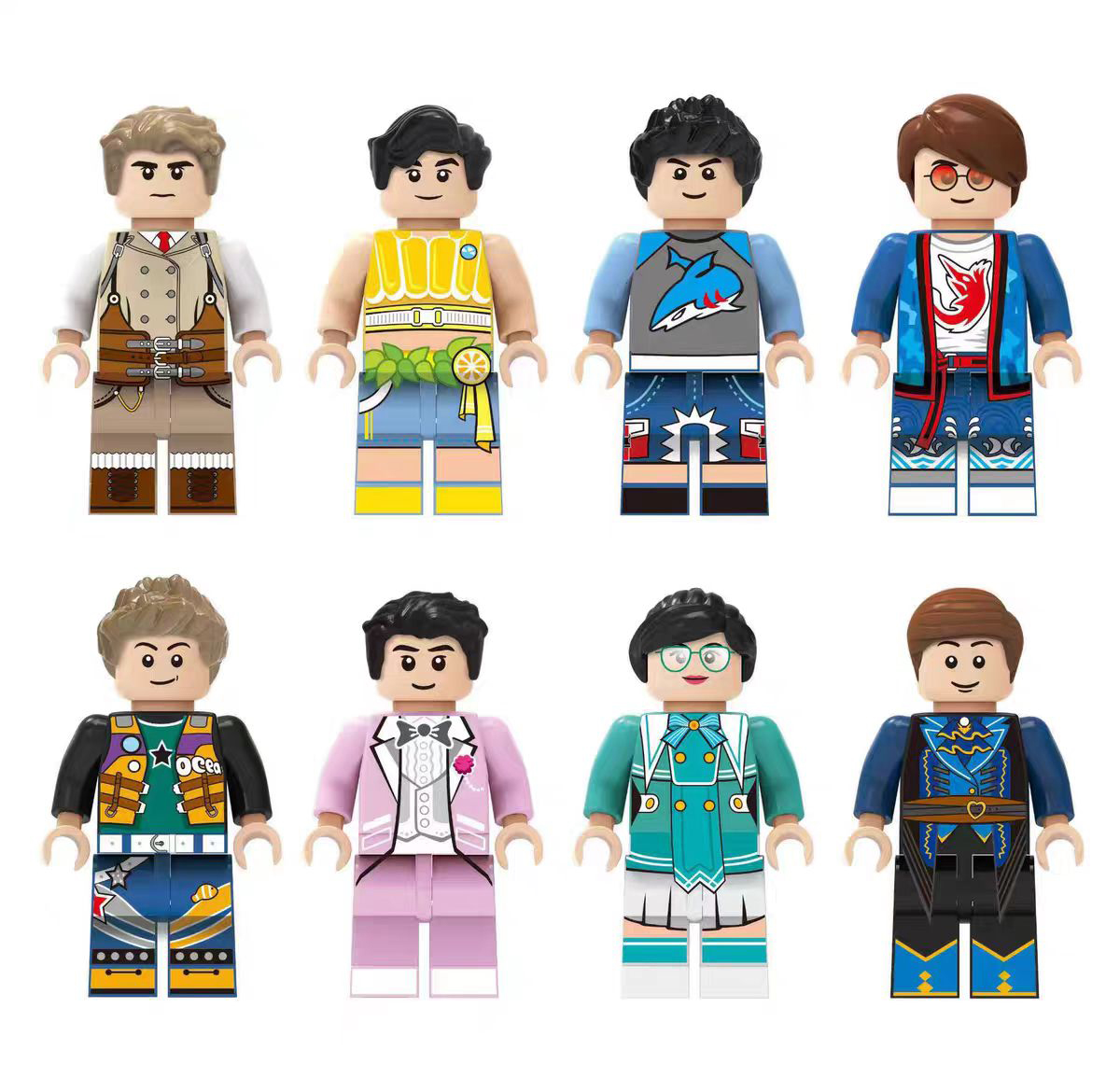 Minifigures – city people in various contemporary, formal, and casual ...