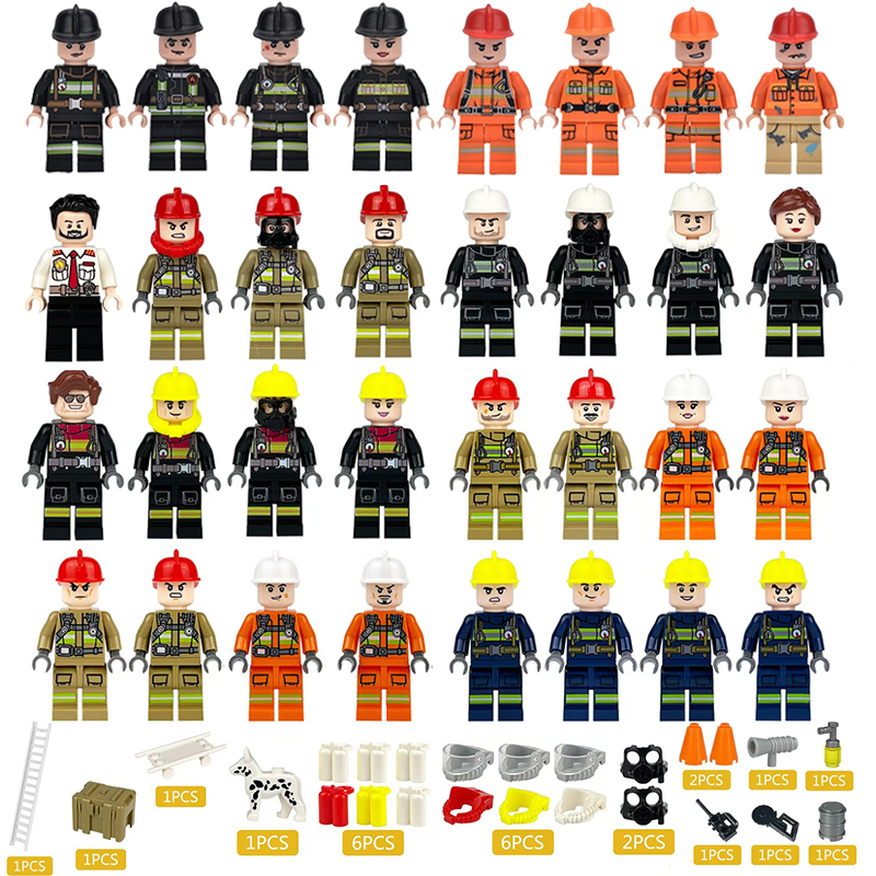 Minifigures – firefighters (LEGO Alternative)
