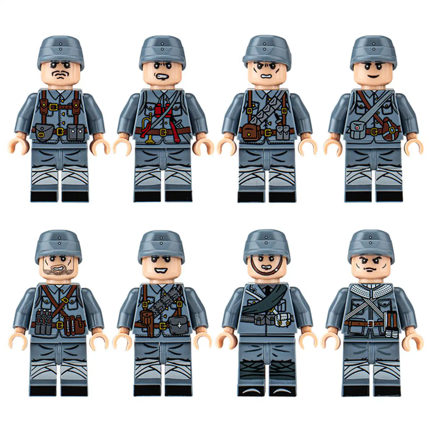 Minifigures – soldiers of the Eighth Route Army (LEGO Alternative)