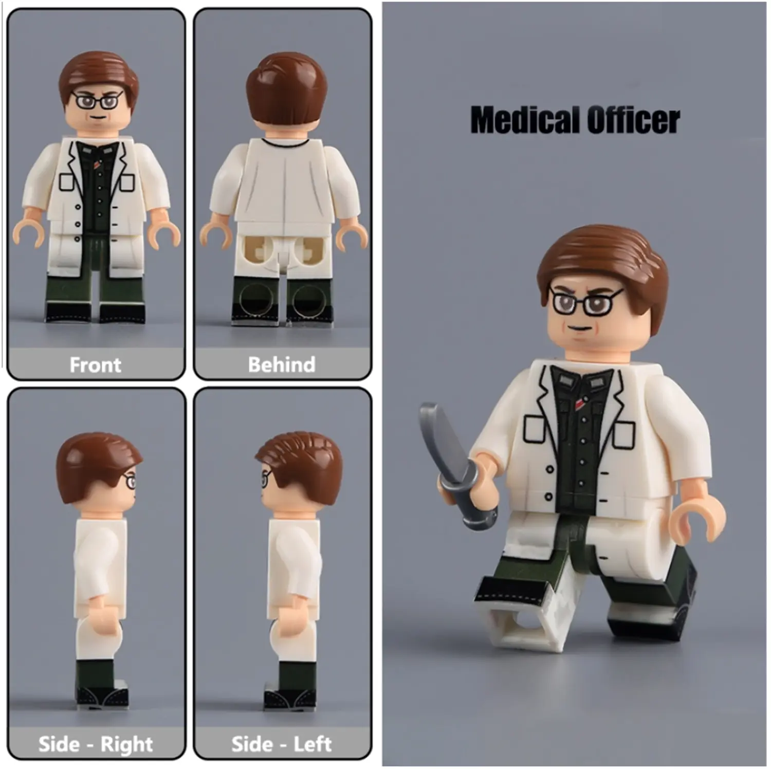 Minifigure – Josef Mengele Medical Officer (LEGO Alternative)