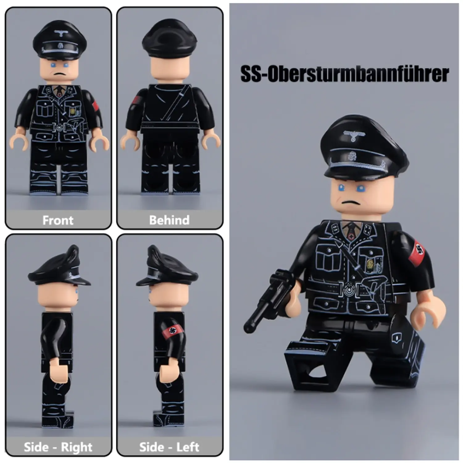 Minifigure – Nazi SS officer SS-Obersturmbannführer (LEGO Alternative)