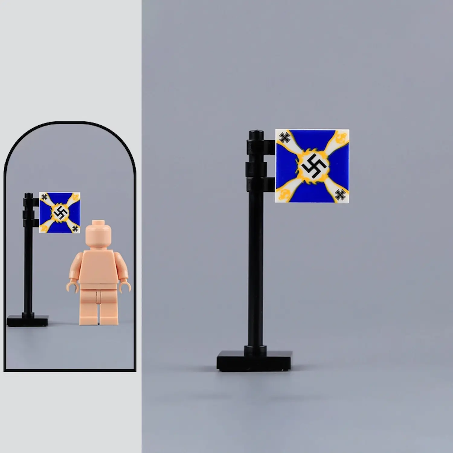 Custom Piece – Spanish Blue Division (División Azul) Flag – 3D Print ...