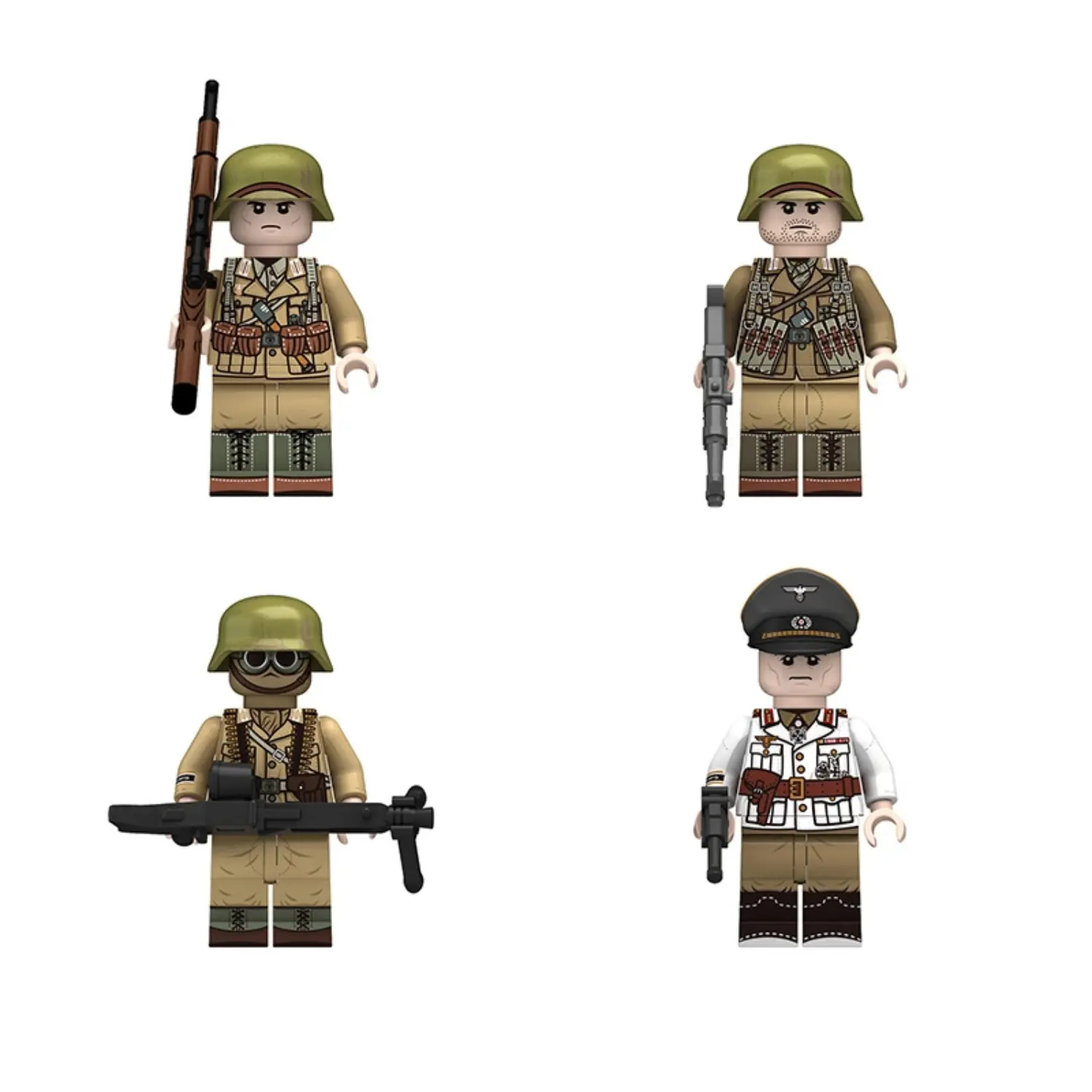 Minifigure – German Afrikakorps (DAK), including their famous commander ...