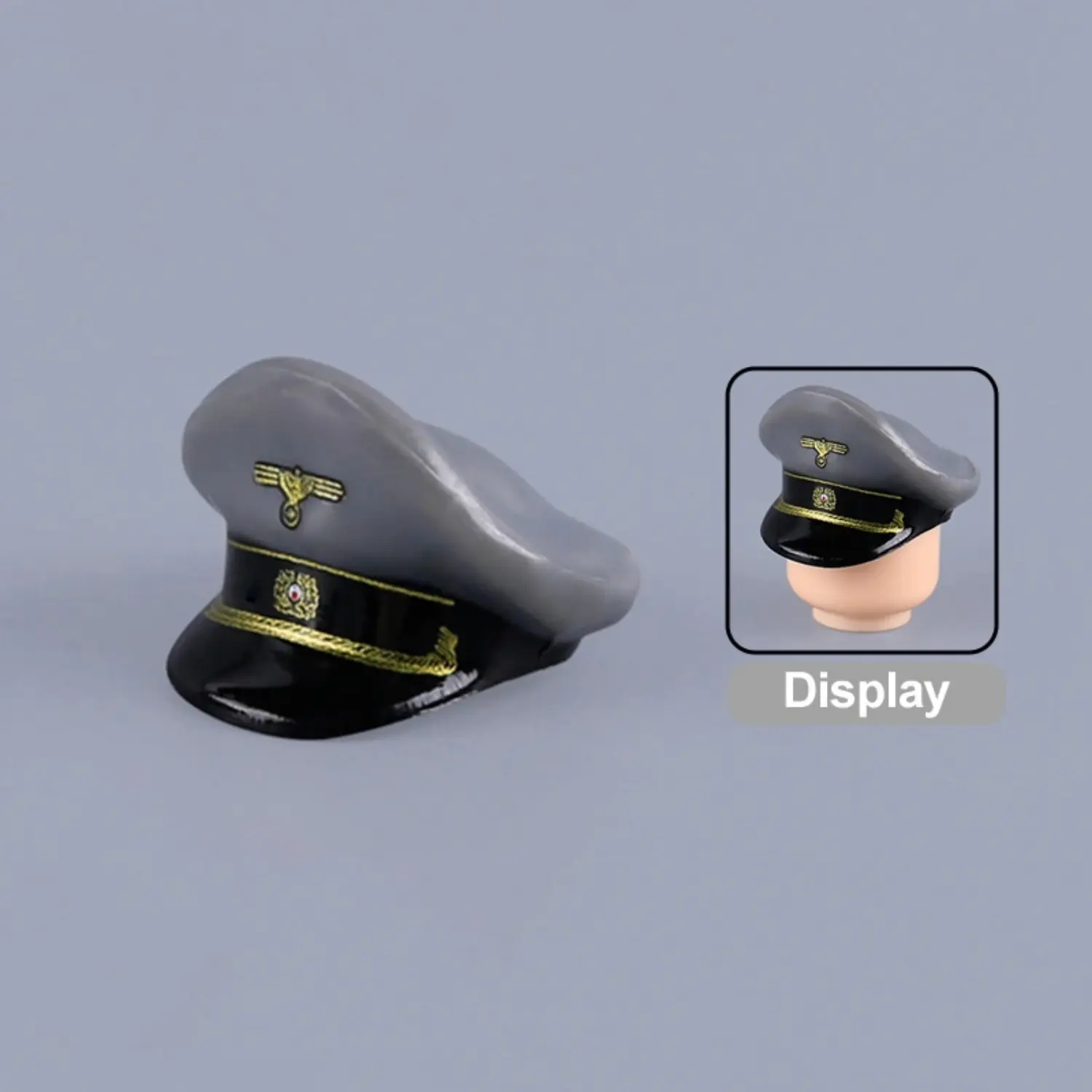 Custom Piece Miniature – German General Visor Cap (Field Grey & Black ...